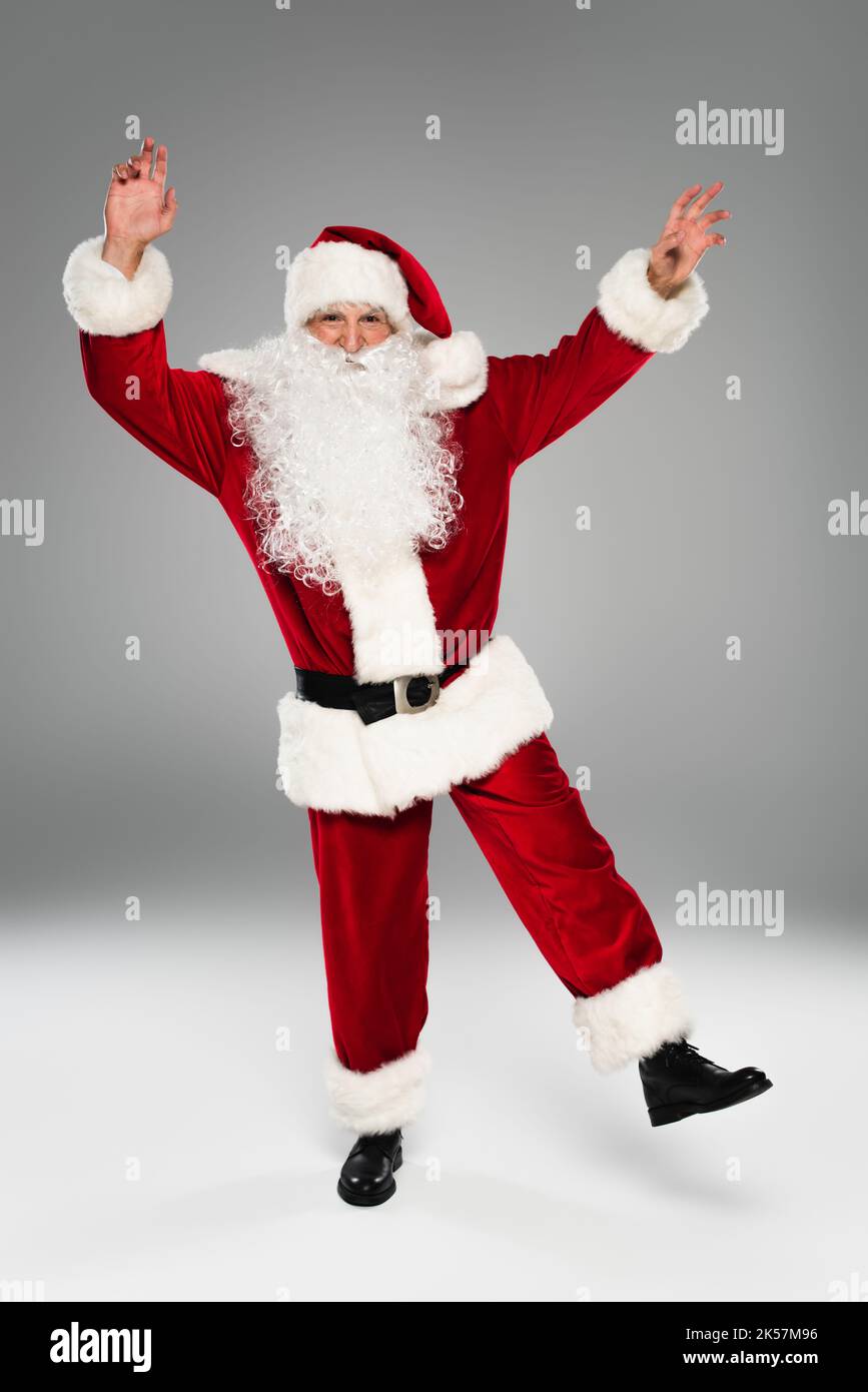 Dancing father christmas santa claus hi-res stock photography and ...