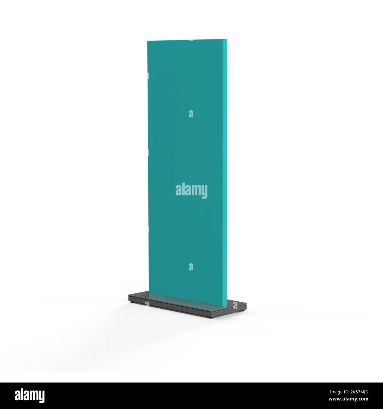 Empty Mock-up for customizable vertical advertising display stand pylon ...