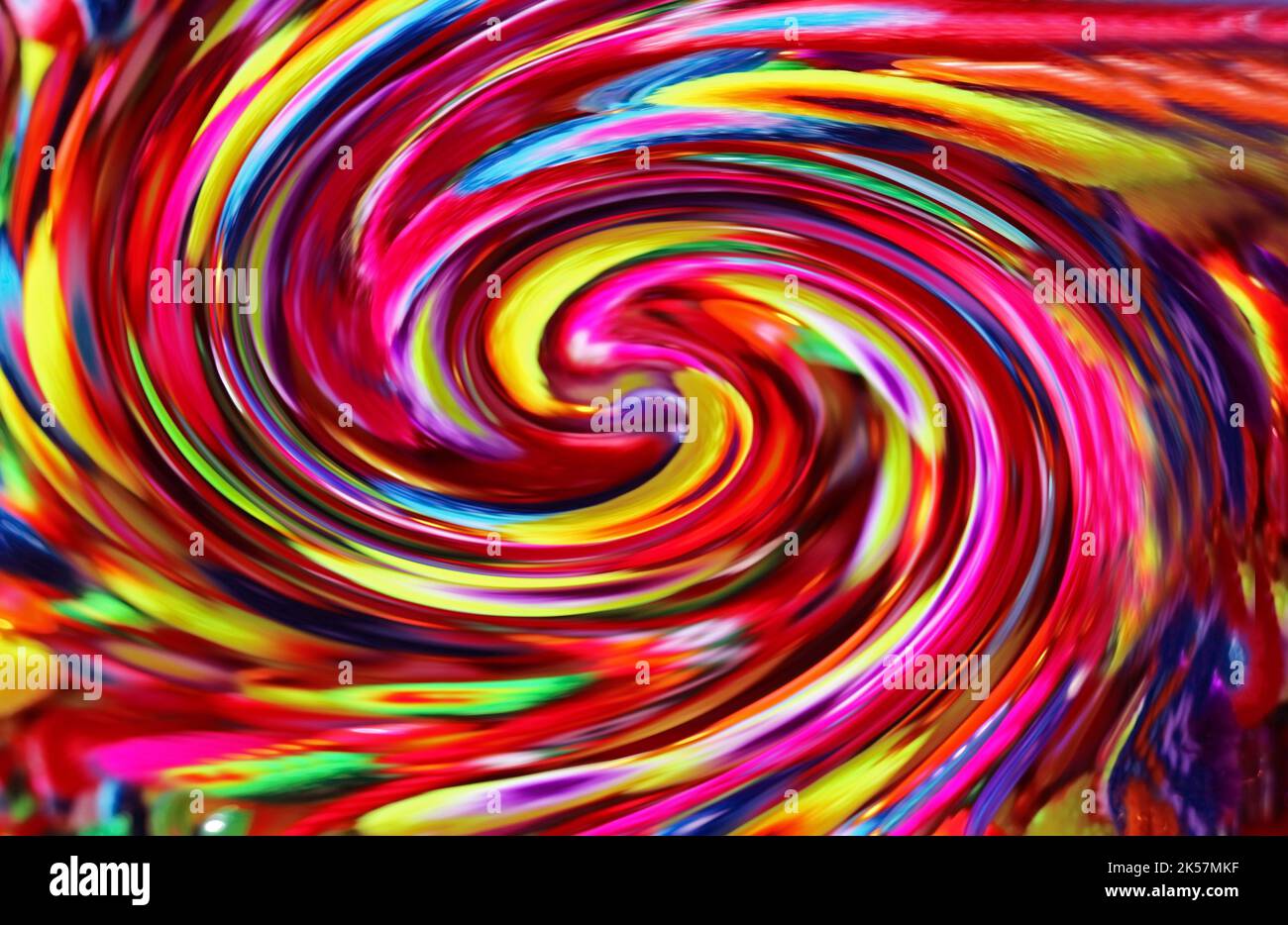 Illustration of eye-catching colorful artistic twisting spiral pattern ...