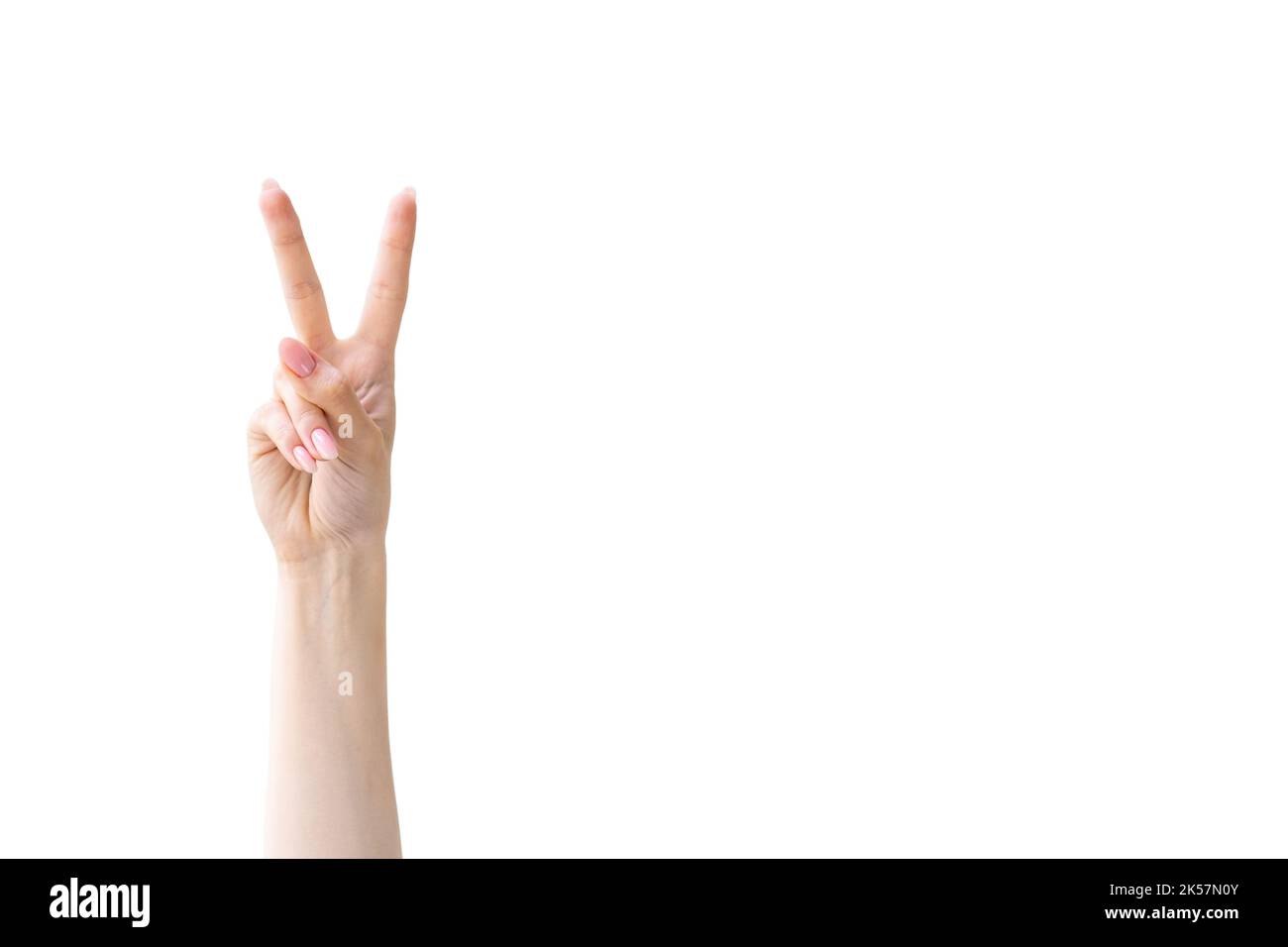 Two fingers v sign hi-res stock photography and images - Alamy