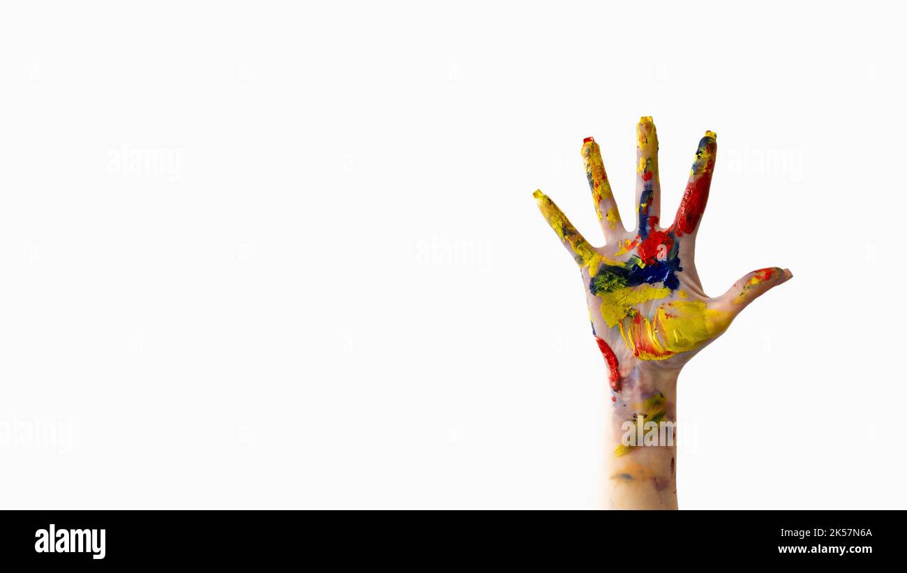 Art school. Artistic inspiration. Creative hobby. Advertising banner ...