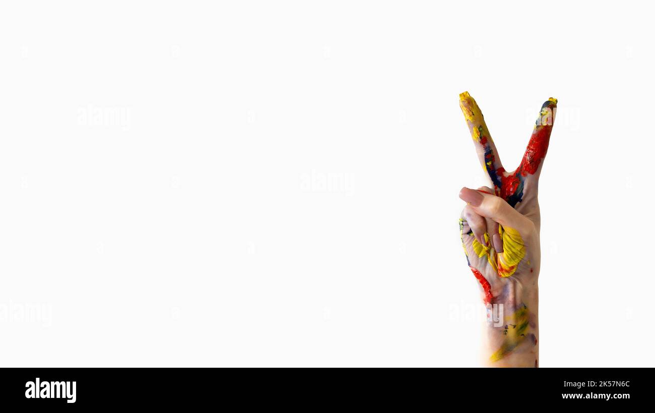 Art project. Creative peace. Inspiration freedom. Color life ...