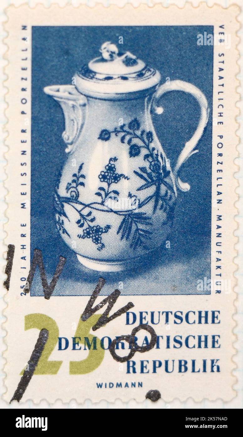 Photo of an East german postage stamp issued for the 250th anniversary ...