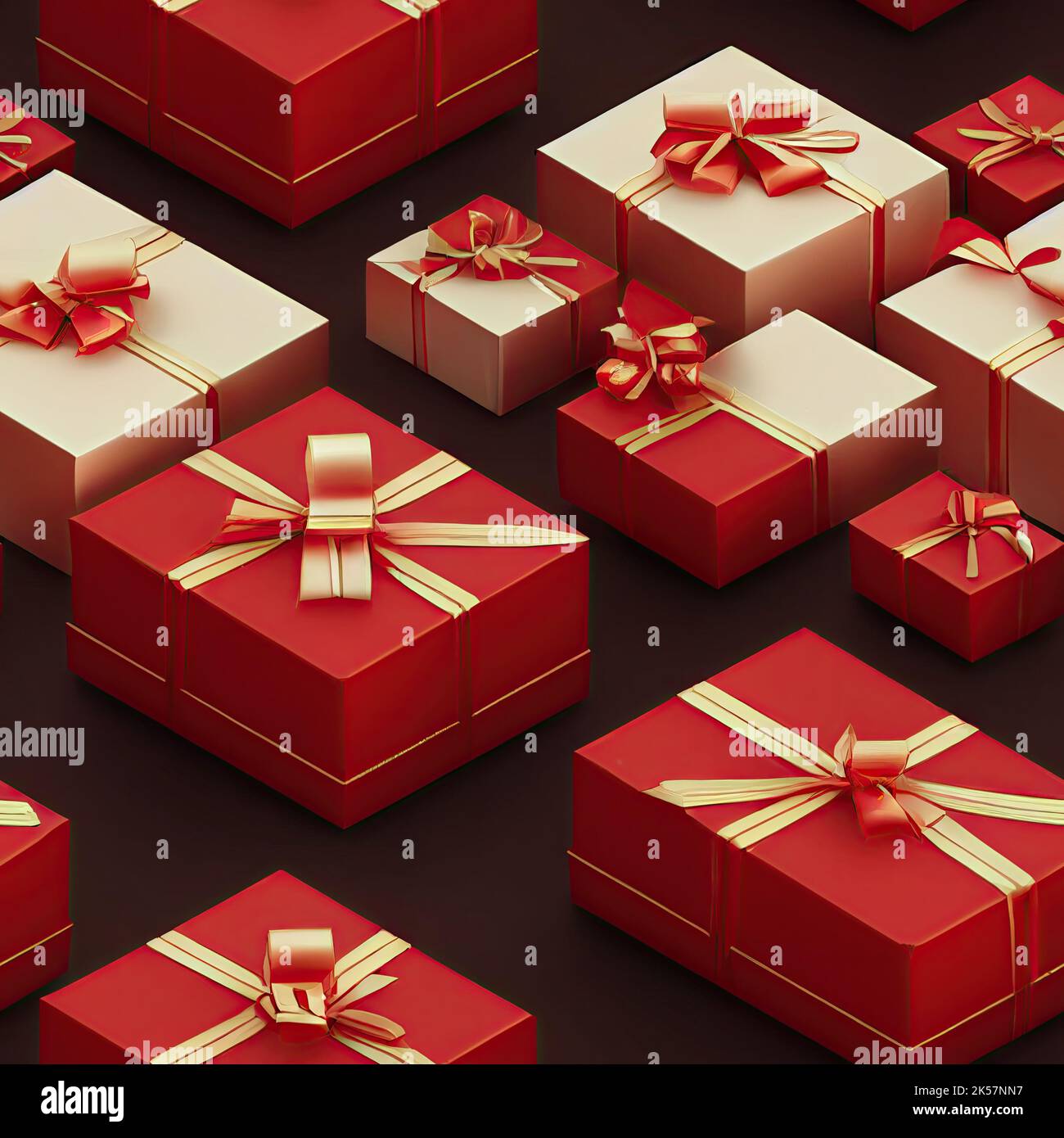Christmas gift boxes as texture tiles and templates. Christmas red ...