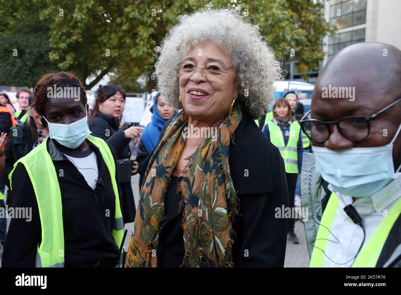 Berlin, Germany. 06th Oct, 2022. Angela Davis visits Berlin and takes ...