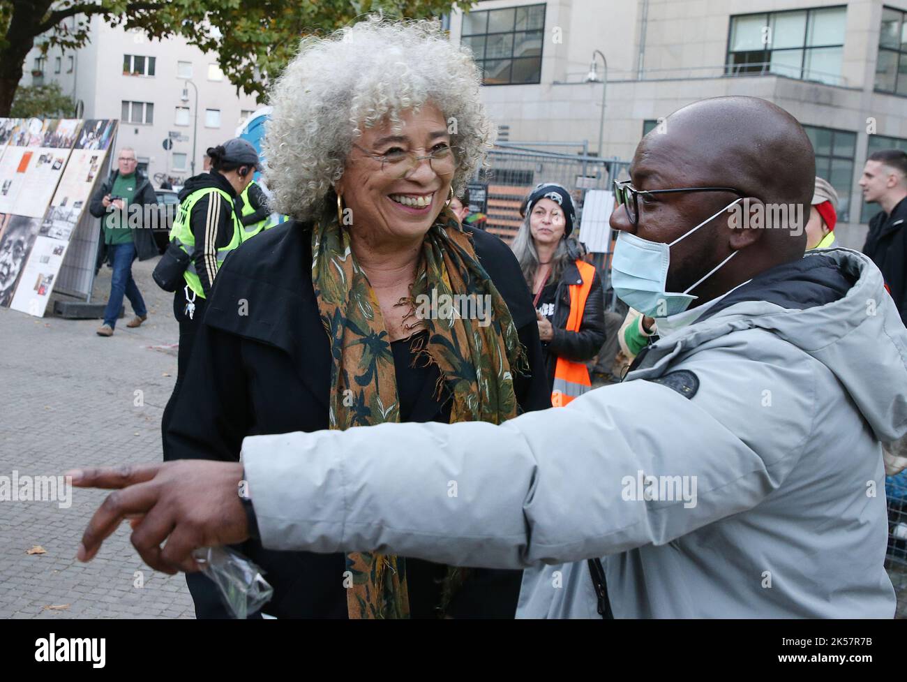 Berlin, Germany. 06th Oct, 2022. Angela Davis visits Berlin and takes ...