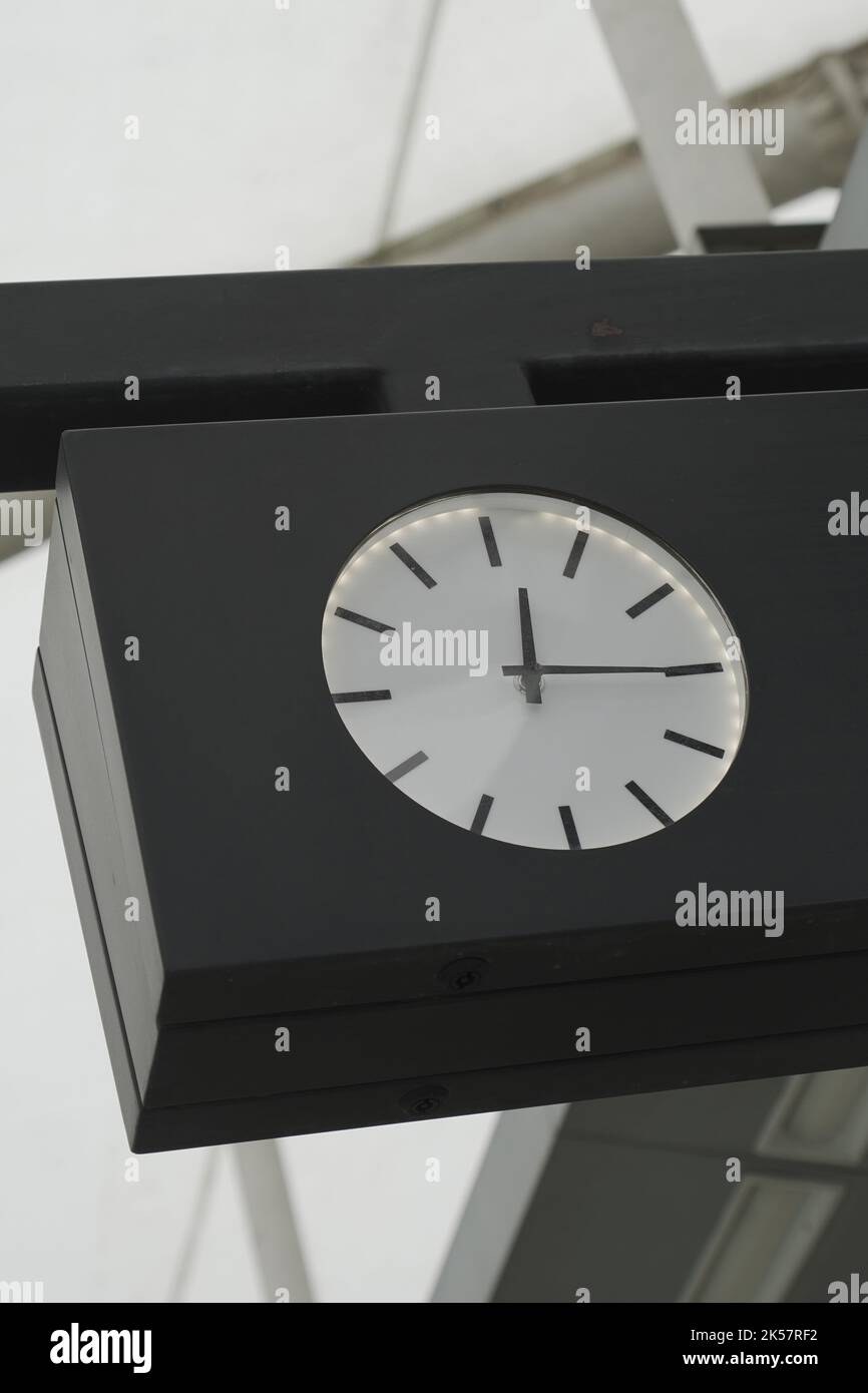 clock on the wall, in the MRT station, Jakarta Stock Photo - Alamy