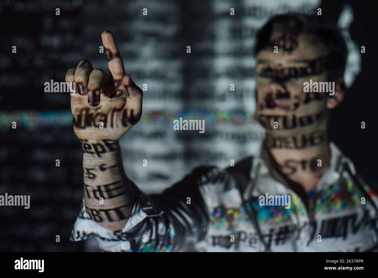 programmer man cyber security hacker attack Stock Photo - Alamy