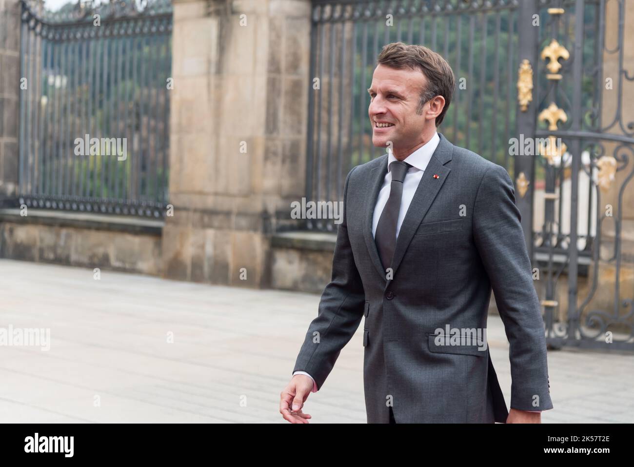Prague, Czech Republic. 06th Oct, 2022. French president Emmanuel ...