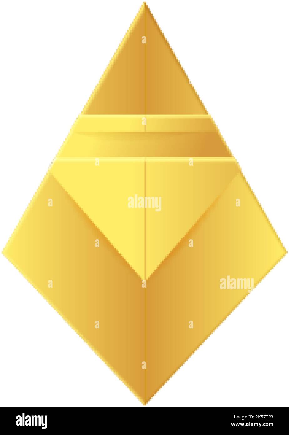 Paper folded santa origami Stock Vector Images - Alamy