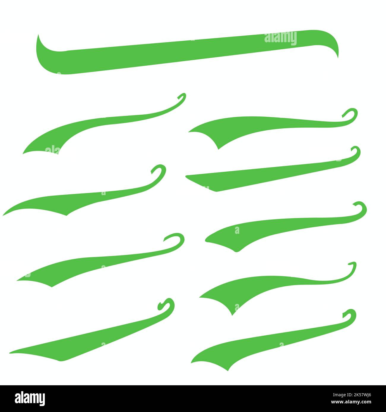 Green Swirls Swash Logo Ornament Design Stock Vector Image & Art - Alamy