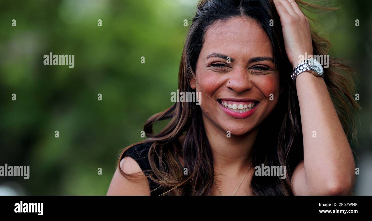 Fun woman laughing and smiling, beautiful pretty girl real life laugh ...