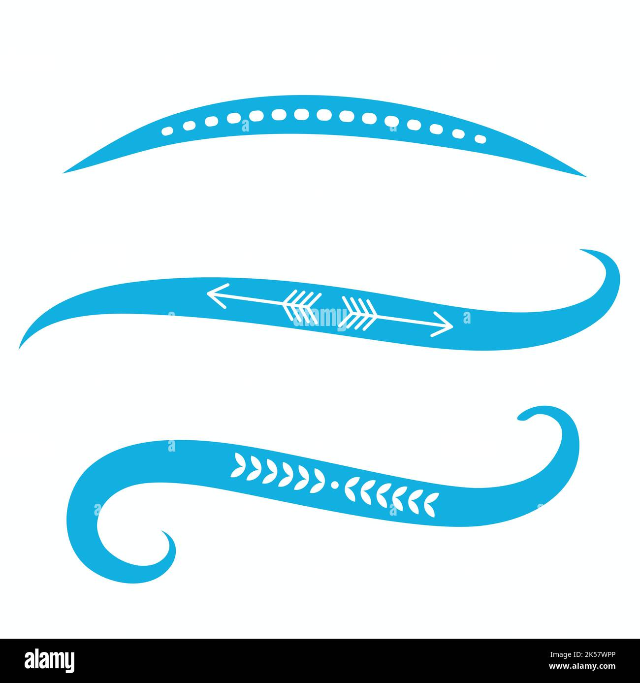 Blue Swirls with Swoosh Vector Accent Line Work Stock Vector Image ...