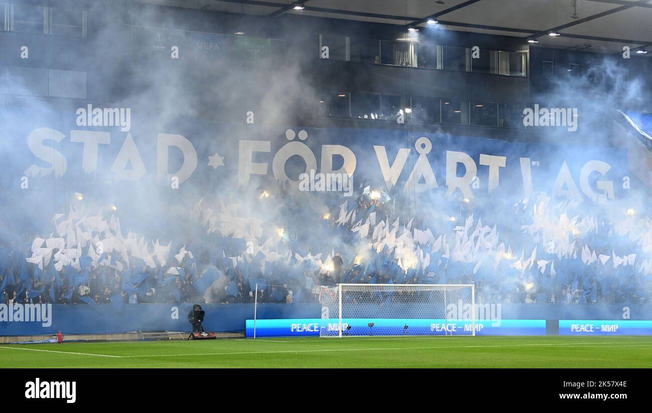 06 October 2022, Sweden, Malmö: Soccer: Europa League, Malmö FF - 1. FC ...
