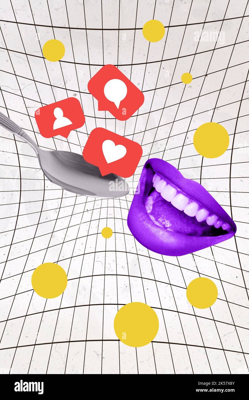 Creative photo 3d collage poster postcard artwork caricature social ...