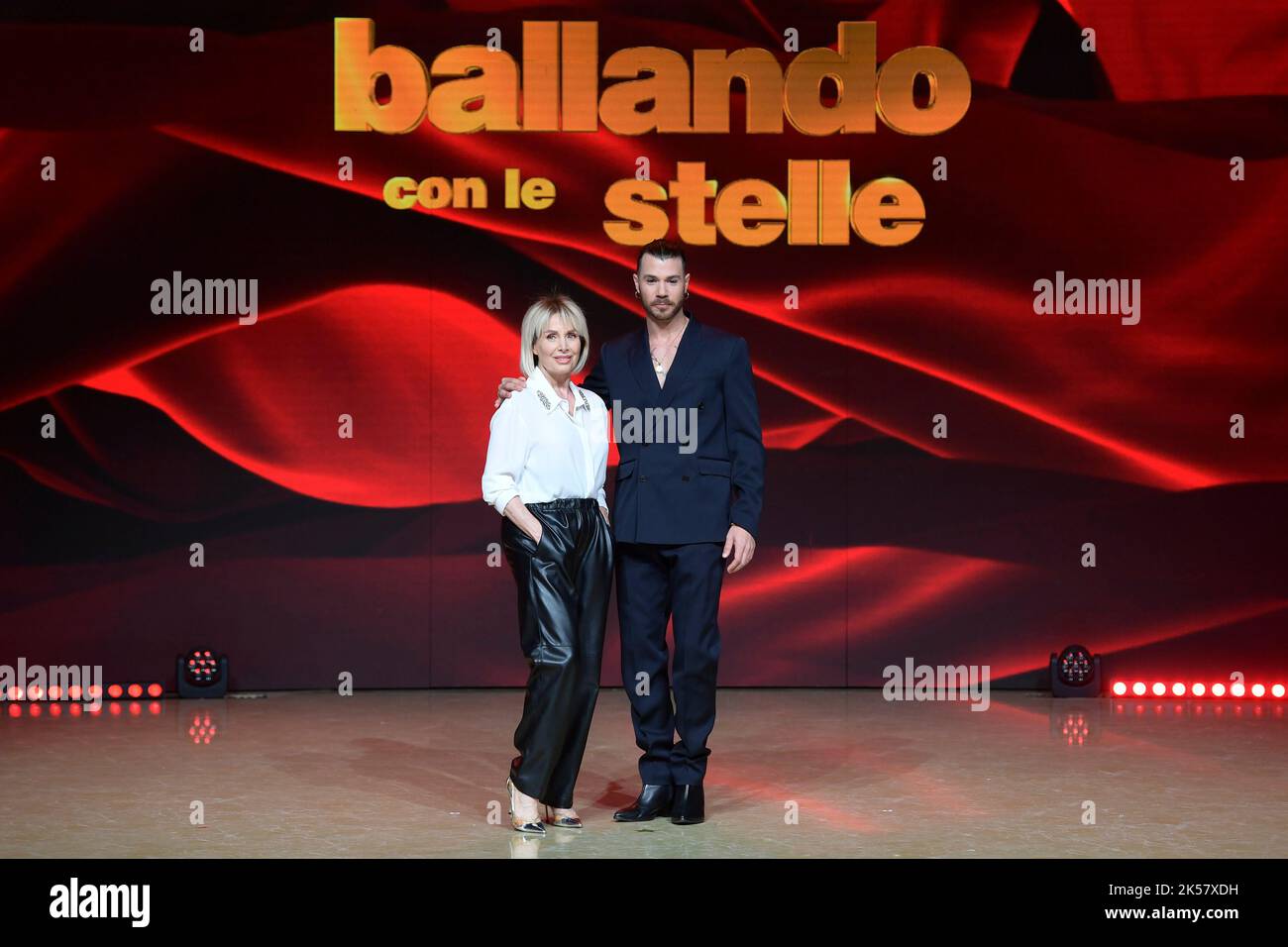 Rome, Italy - 06 Oct 2022 Marta Flavi (l) and Simone Arena (r) attend ...