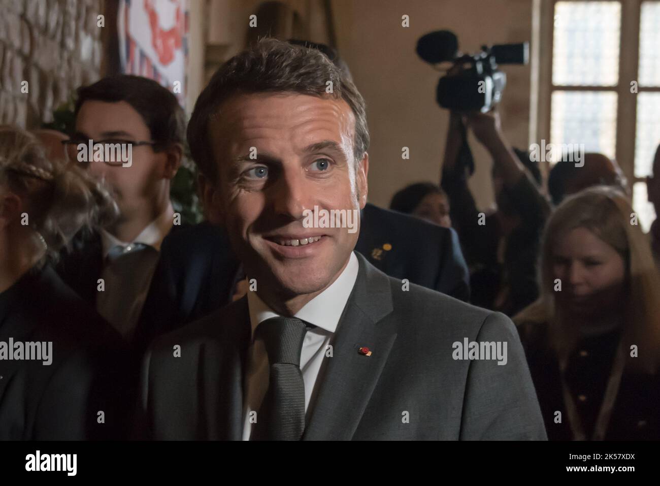 Prague, Czech Republic. 06th Oct, 2022. French president Emmanuel ...