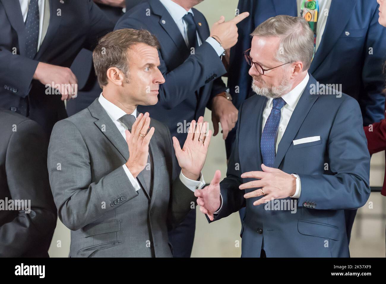 Prague, Czech Republic. 06th Oct, 2022. French president Emmanuel ...