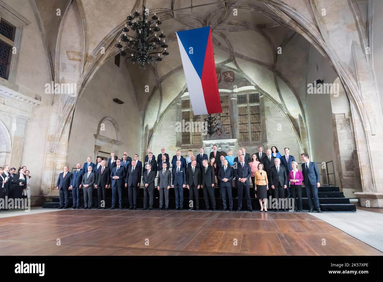 Prague, Czech Republic. 06th Oct, 2022. Family photo of prime ministers ...