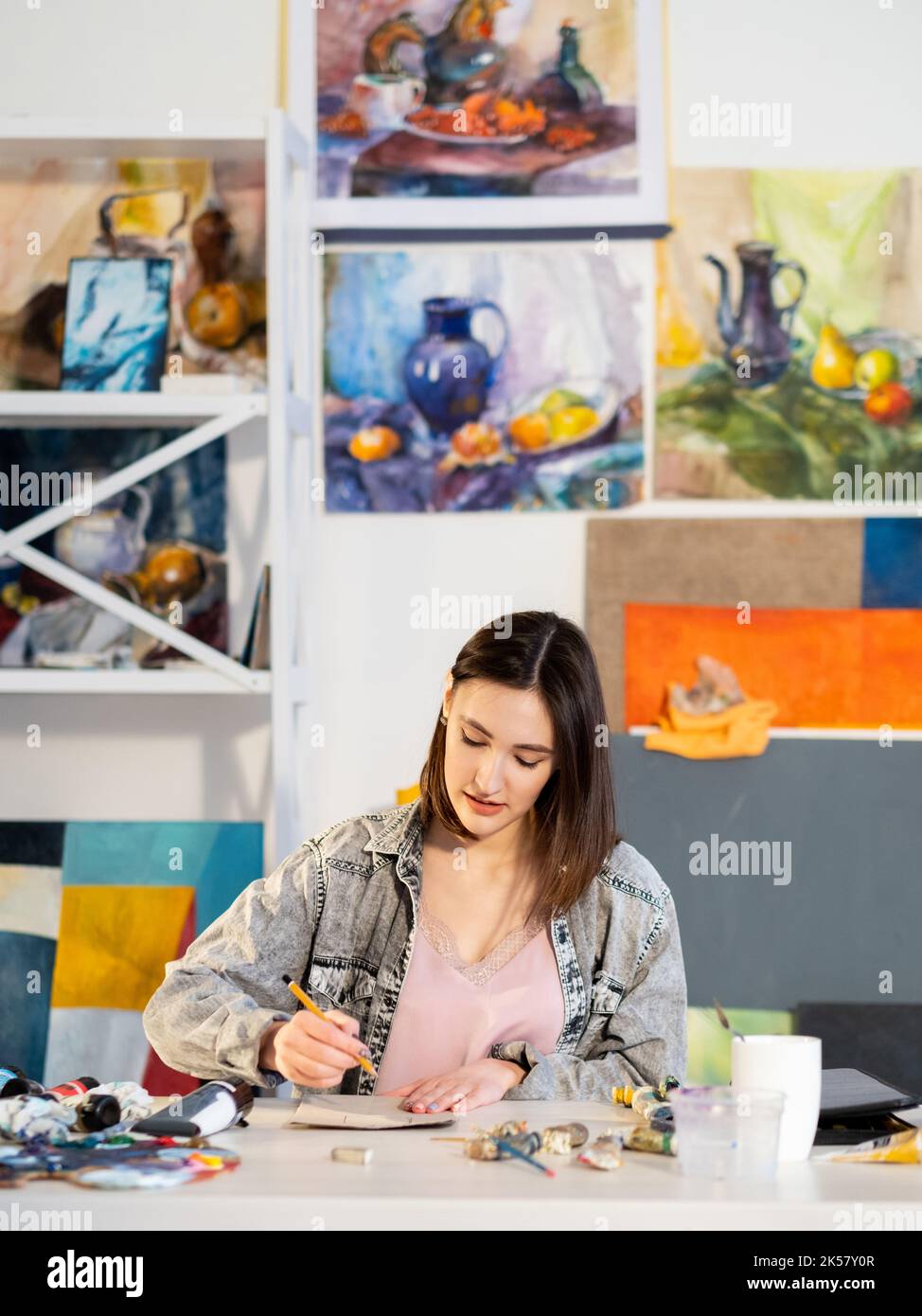 creative lifestyle art inspiration artist workshop Stock Photo - Alamy