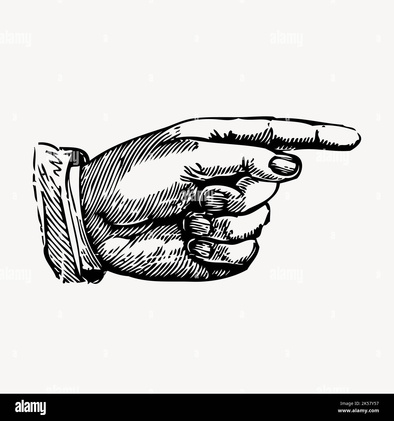 finger illustration, sign illustration vintage, point, antique, art ...