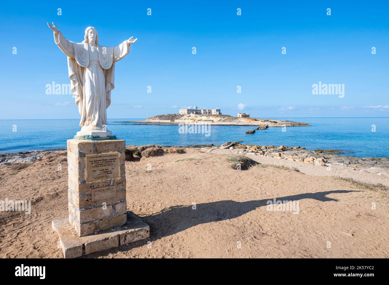 Portopaòo, Italy - 09-14-2022: The statue of Christ Redeemer in ...
