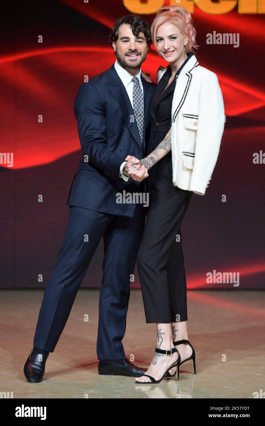 Rome, Italy - 06 Oct 2022 Angelo Madonia (l) and Ema Stokholma (r ...