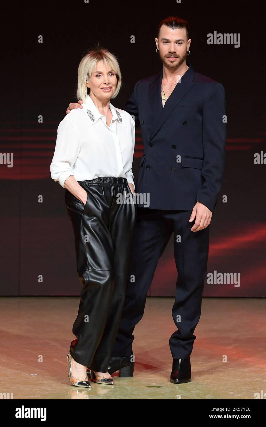 Rome, Italy - 06 Oct 2022 Marta Flavi (l) and Simone Arena (r) attend ...