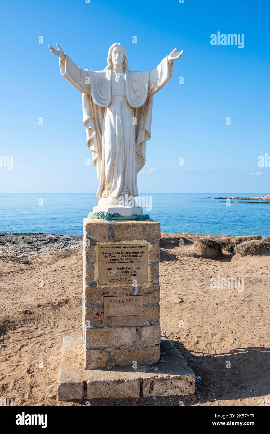 Portopaòo, Italy - 09-14-2022: The statue of Christ Redeemer in ...