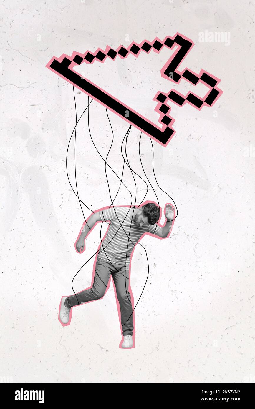 Creative 3d photo artwork graphics painting of puzzled mini miniature ...