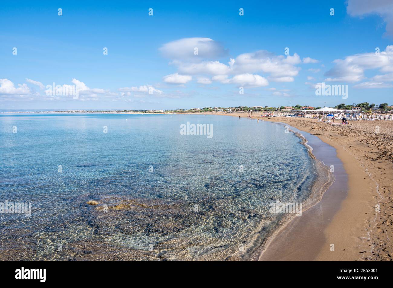 The beautiful Beach of Correnti with transparent and blue water in ...