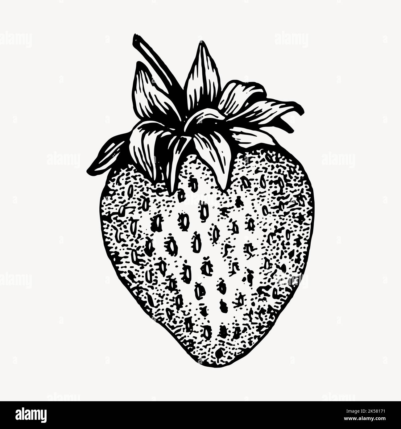 Fruit clipart black and white Stock Vector Images - Alamy