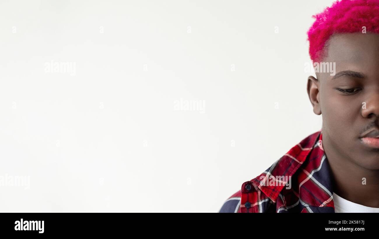 Black lives matter. Sad man. Color life. Racial tolerance. Social ...