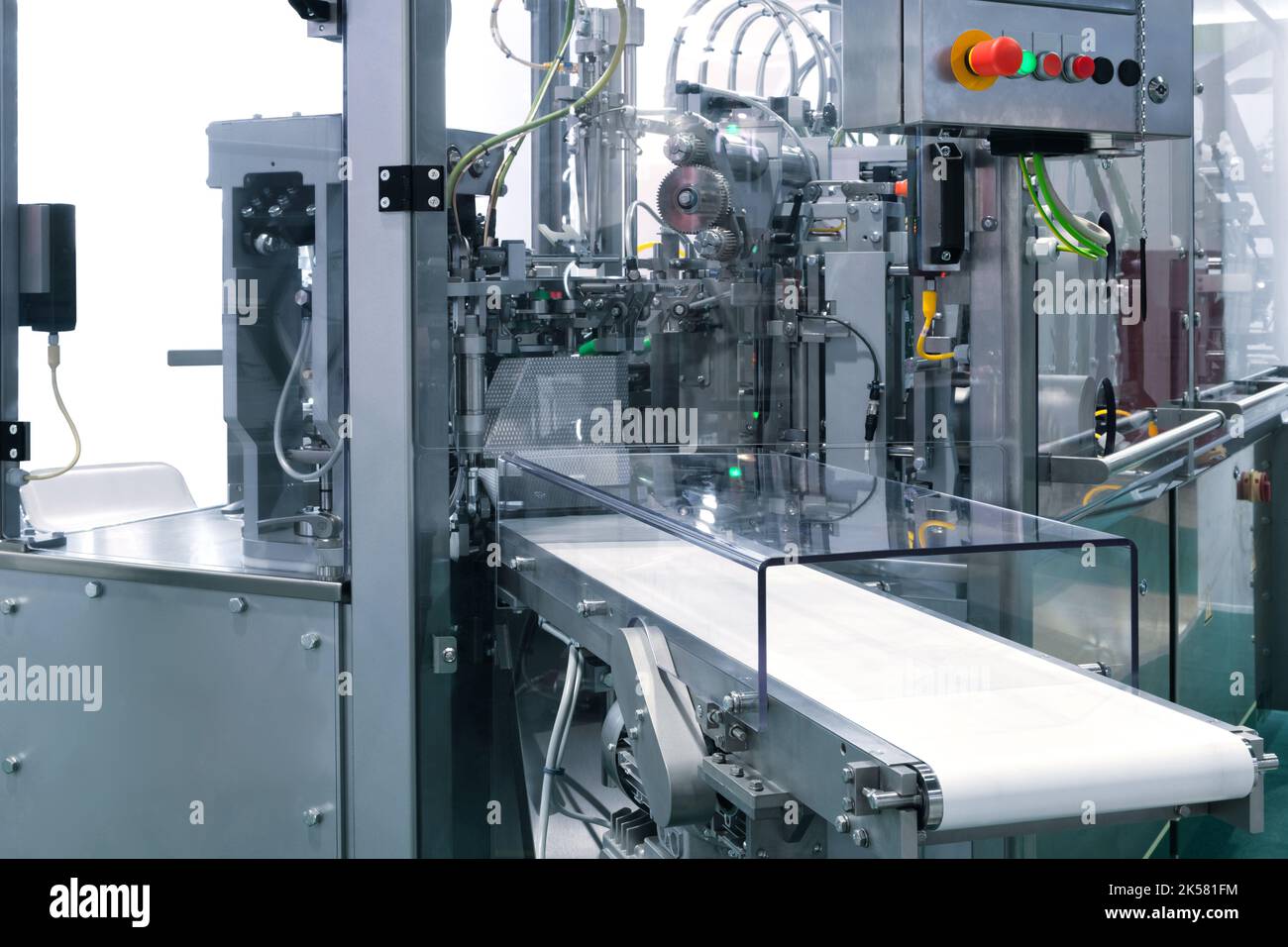 Conveyor Belt Food.Factory for the production of food. Production line ...