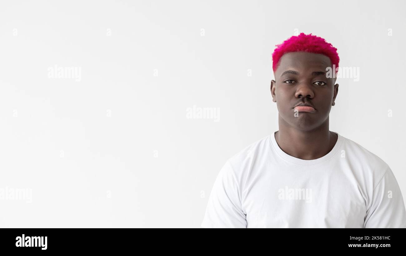 Unsatisfied black man. Disappointment regret. Bad choice. Skeptic ...