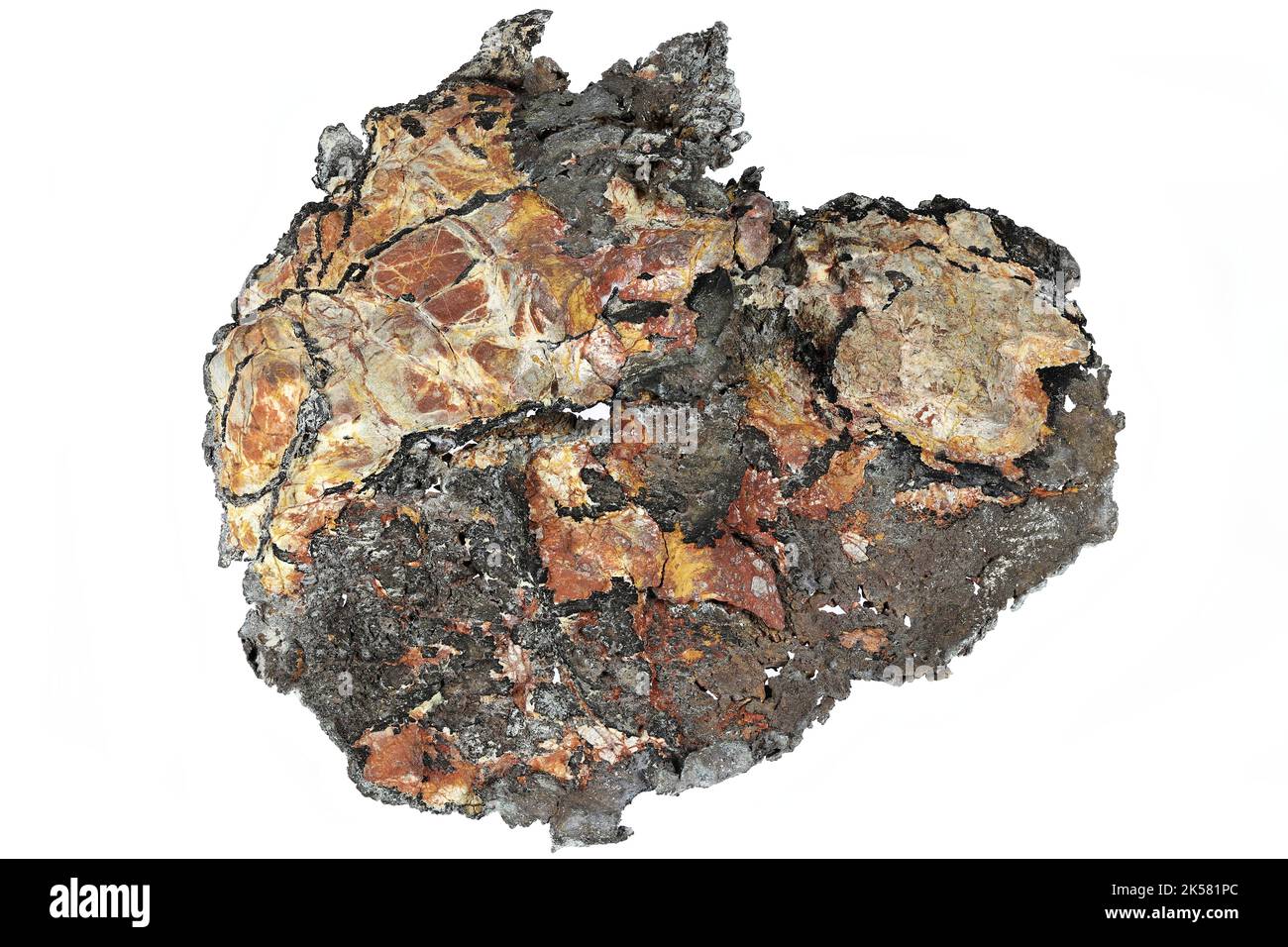 native copper from Ray, Arizona isolated on white background Stock ...