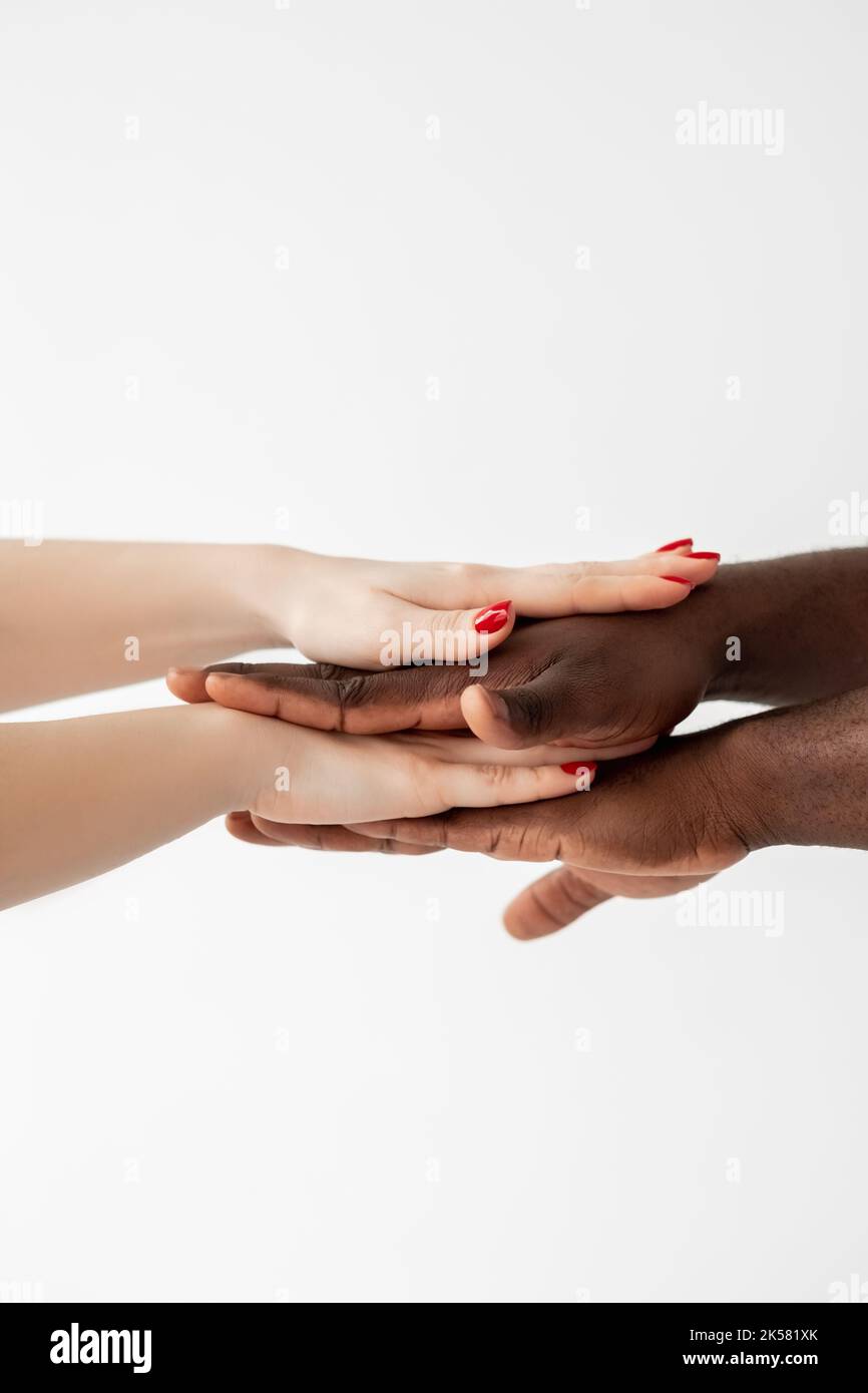 Racial equality hands art hi-res stock photography and images - Alamy