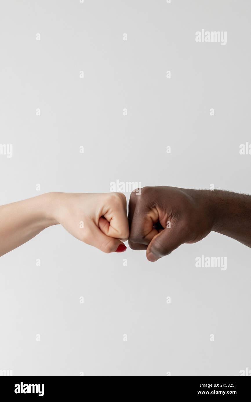 Racial tolerance. National partnership. Support acceptance. Teamwork ...