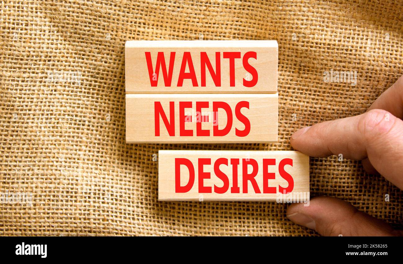 Needs and wants scale hi-res stock photography and images - Alamy