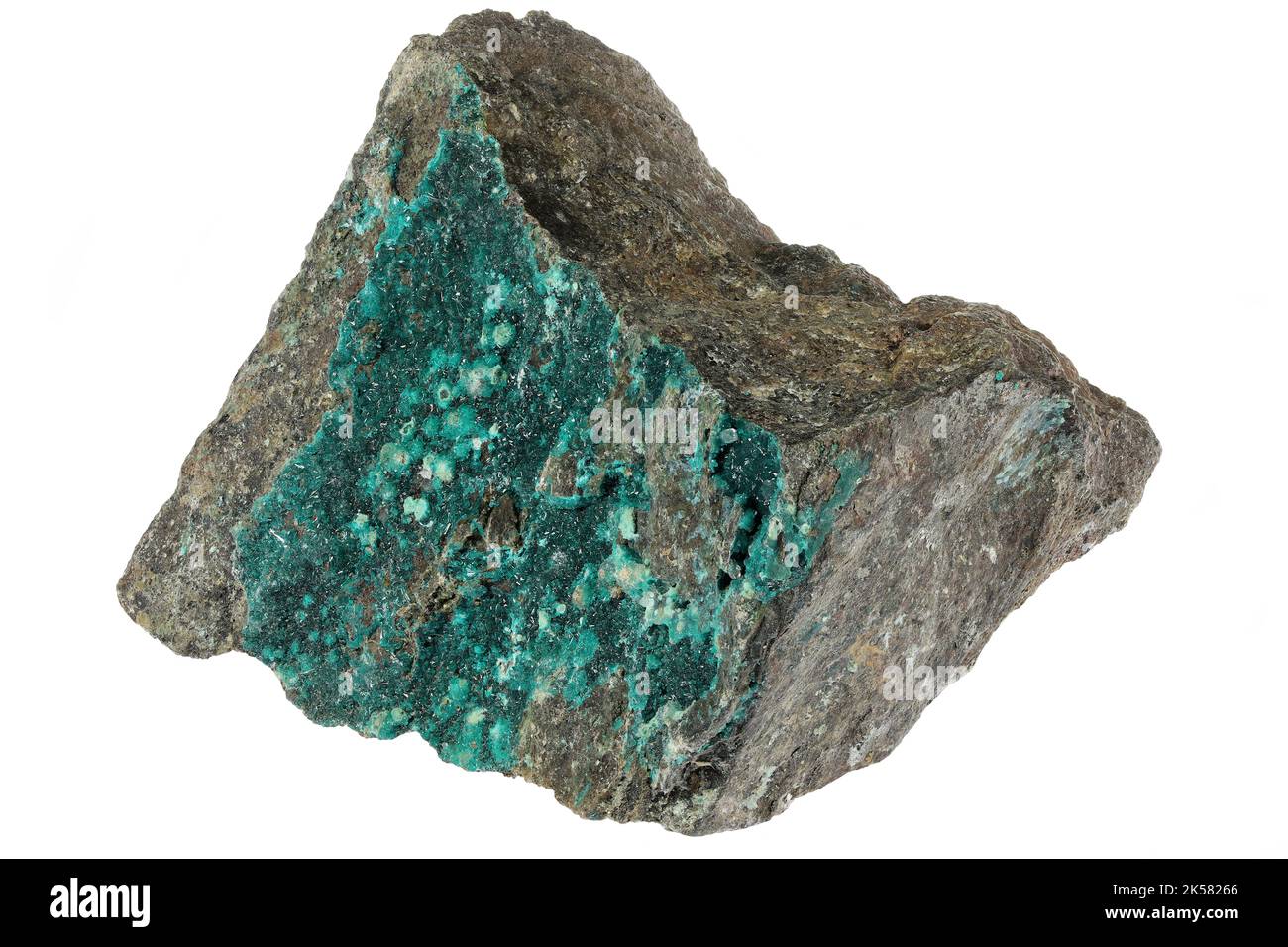 atacamite from Atacama, Chile isolated on white background Stock Photo ...