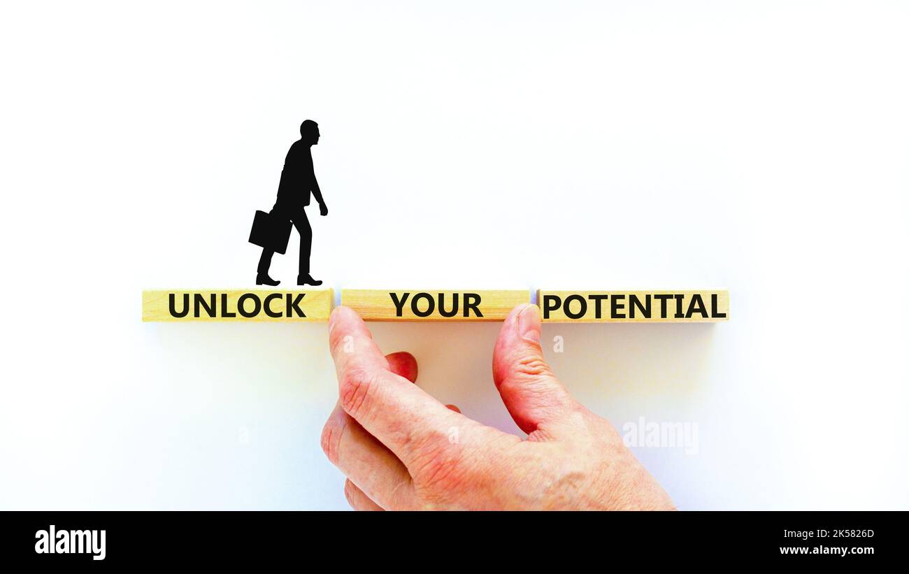 Unlock your potential symbol. Concept words Unlock your potential on ...