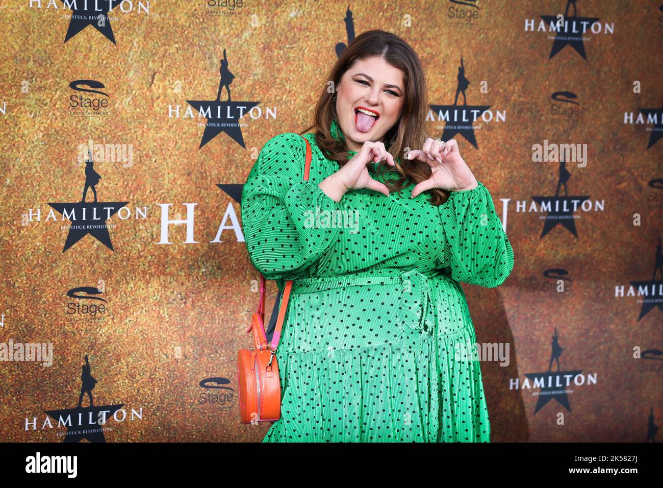 Hamburg, Germany. 06th Oct, 2022. Alina Wichmann, singer, arrives via ...