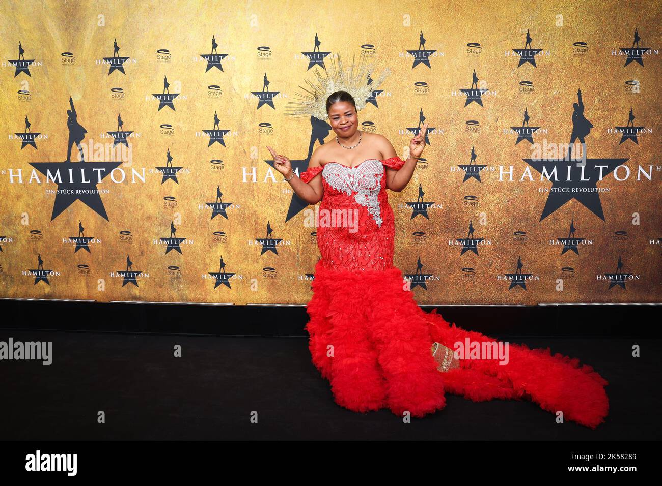 Hamburg, Germany. 06th Oct, 2022. A guest walks the red carpet to the German premiere of the ...