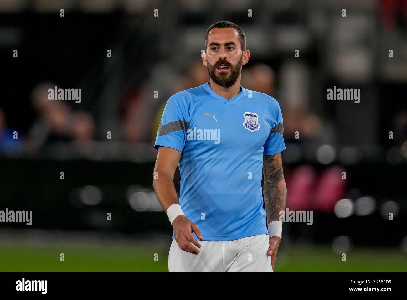 ALKMAAR, NETHERLANDS - OCTOBER 6: Chambos Kyriakou of Apollon during ...