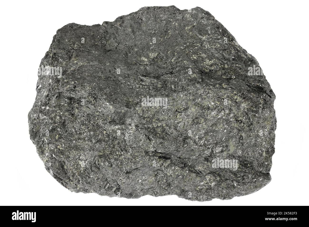 graphite from Kropfmühl, Germany isolated on white background Stock ...