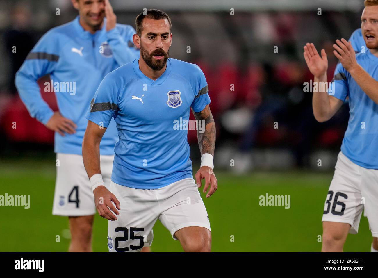 ALKMAAR, NETHERLANDS - OCTOBER 6: Chambos Kyriakou of Apollon during ...
