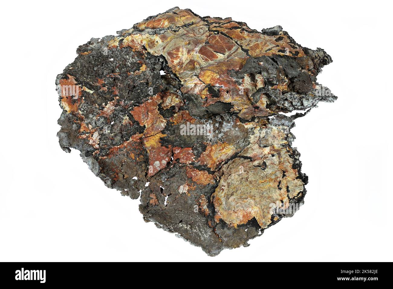 native copper from Ray, Arizona isolated on white background Stock ...