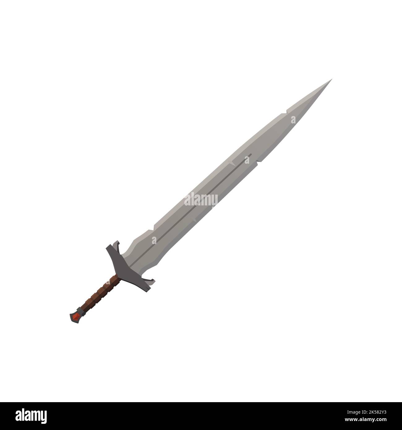 Metal Sword, straight swords, Asia sword, vector realistic sword ...