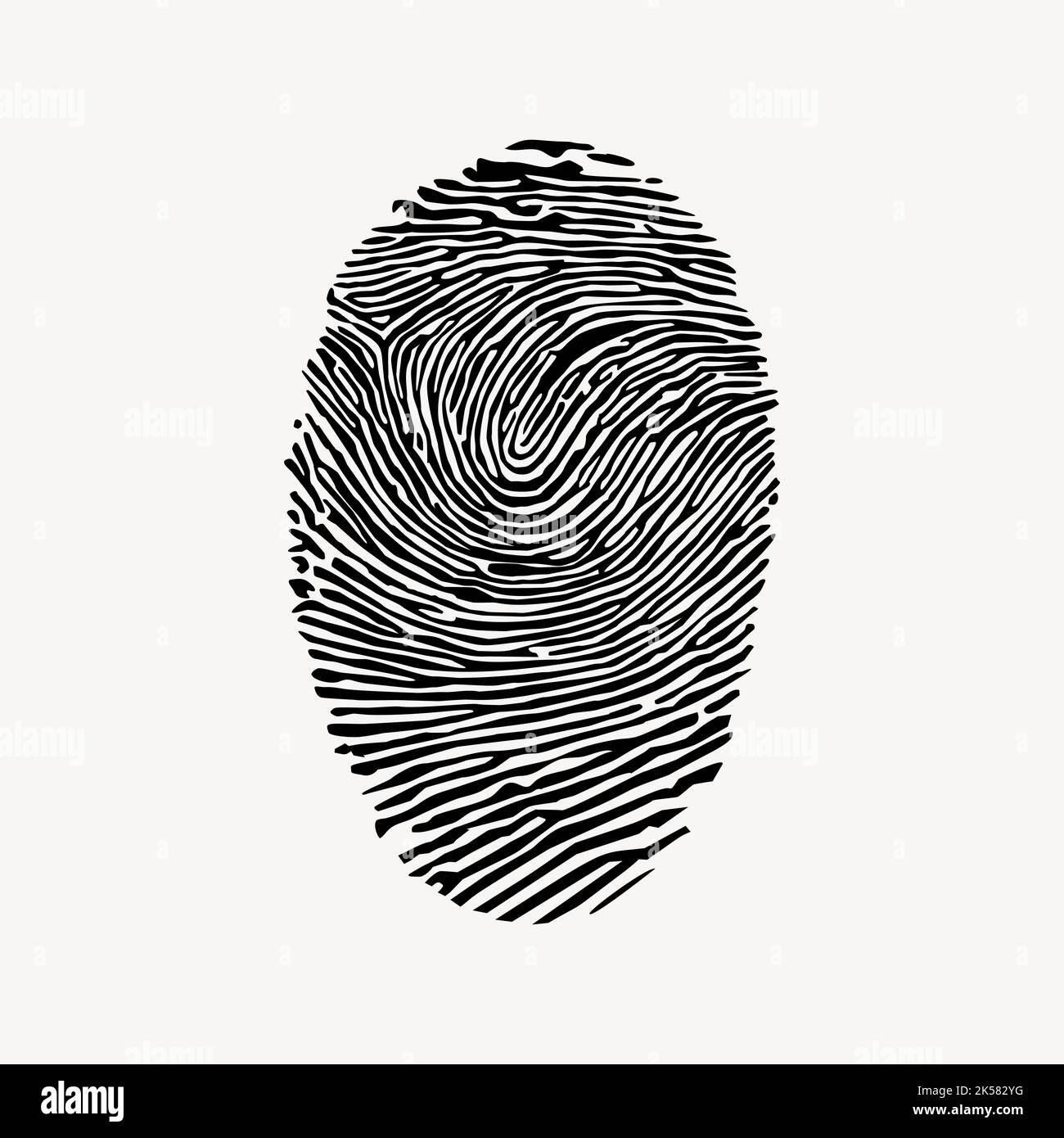 Thumb finger print drawing Stock Vector Images - Alamy