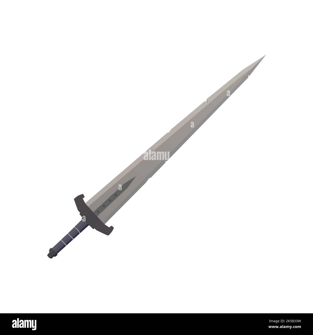 Metal Sword, straight swords, Asia sword, vector realistic sword ...
